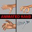 3d realistic human hand animation model