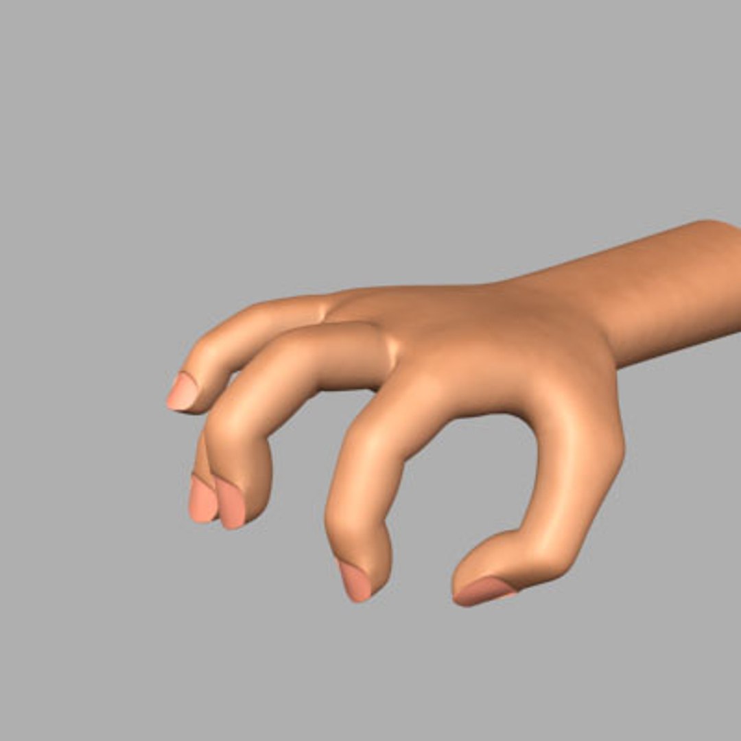 3d Realistic Human Hand Animation Model