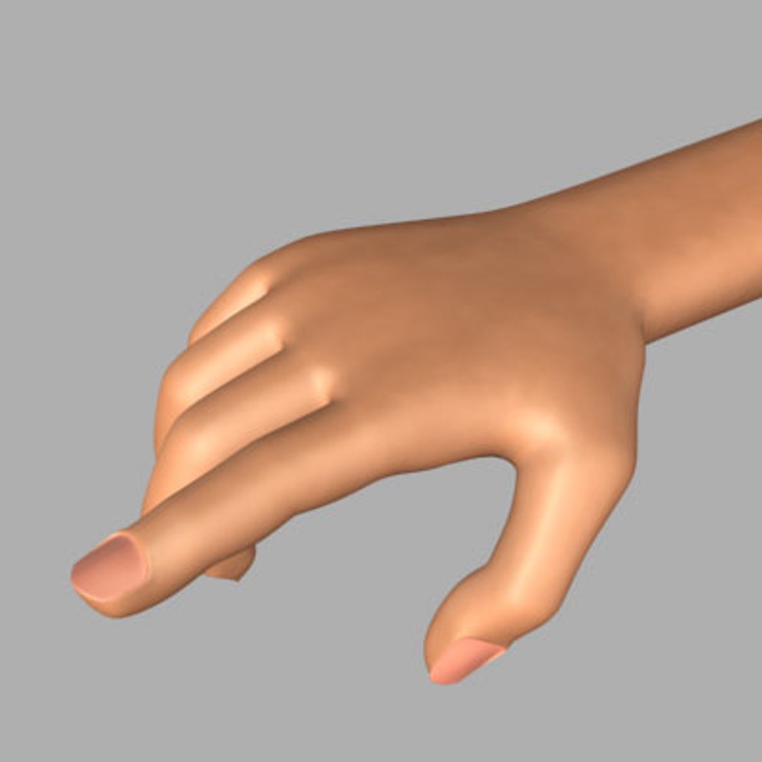 3d Realistic Human Hand Animation Model