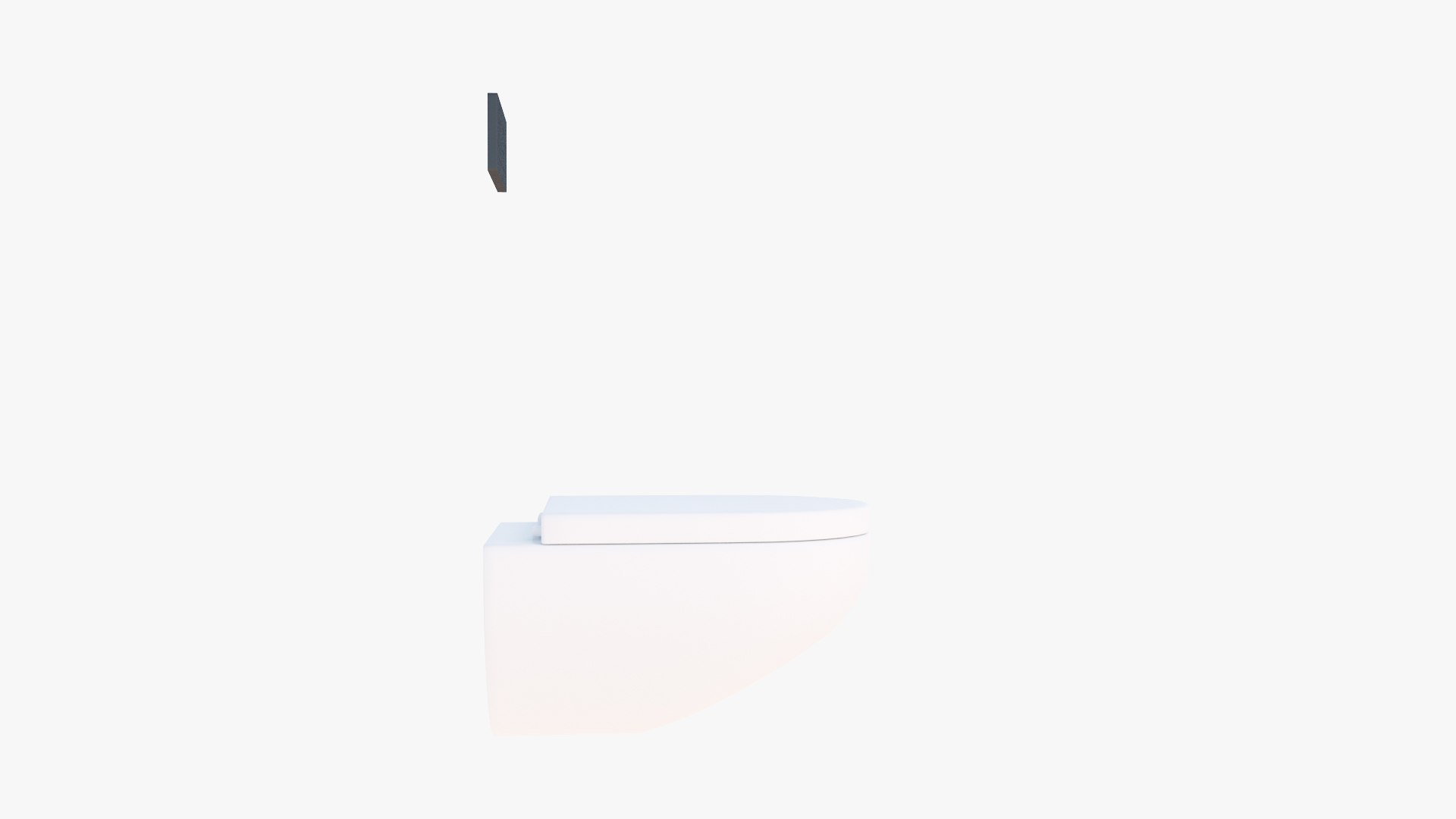 Toilet With Button 3D Model - TurboSquid 2092591