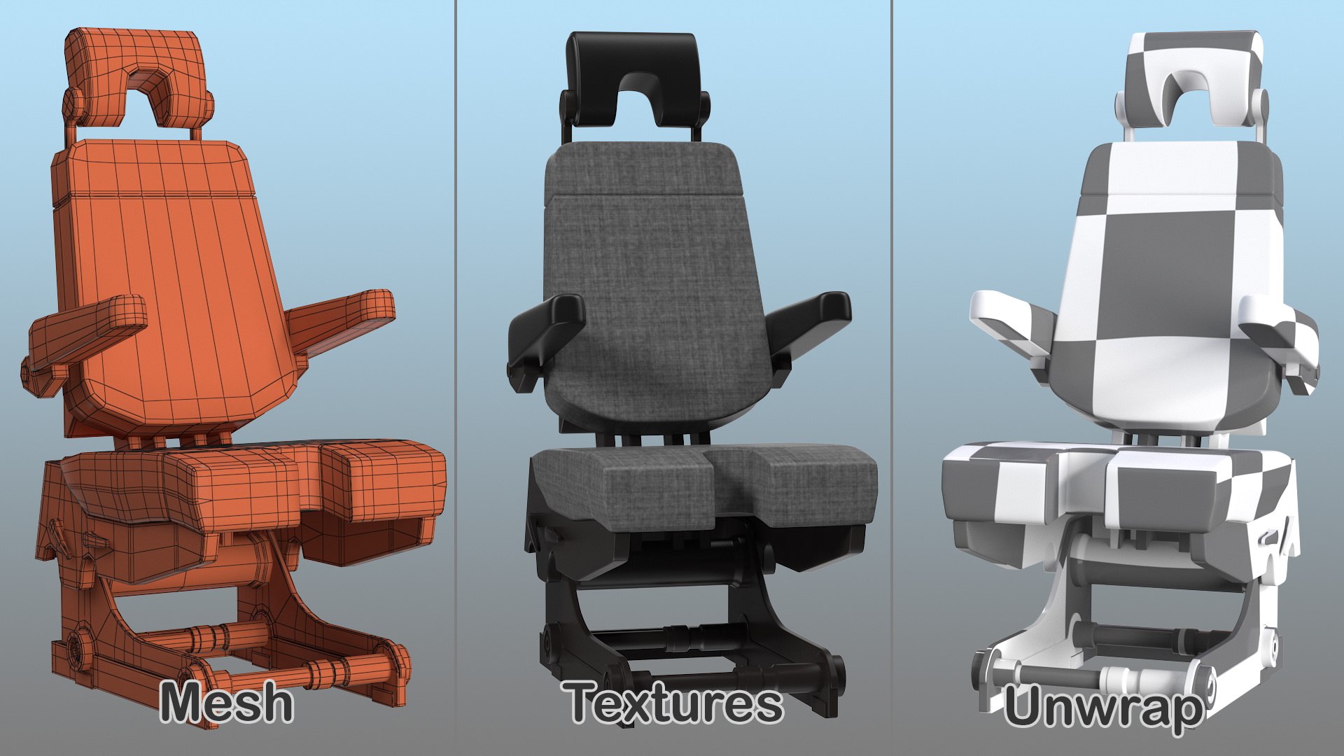 3D model pilot seat - TurboSquid 1474124