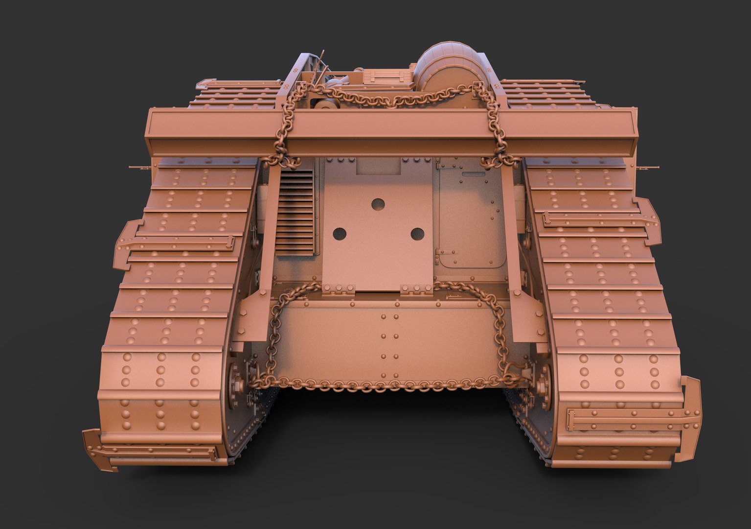 3D Tank Mark Iv Male - TurboSquid 1663623