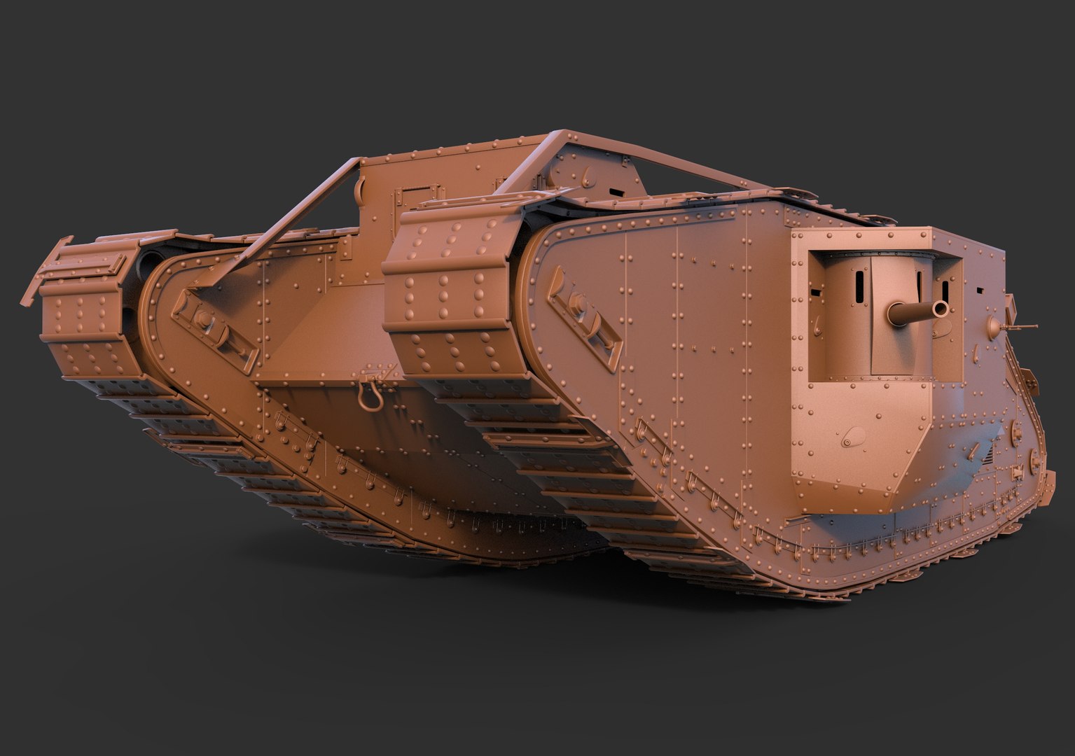 3D Tank Mark Iv Male - TurboSquid 1663623