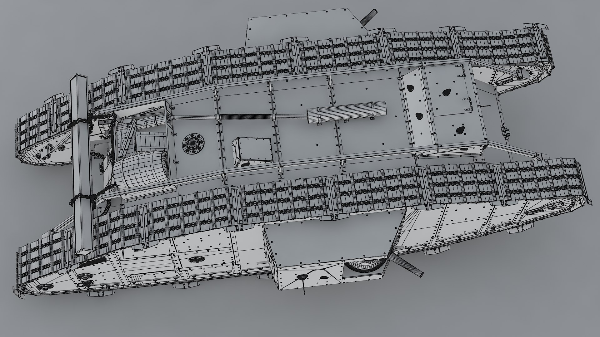 3D tank mark iv male - TurboSquid 1663623