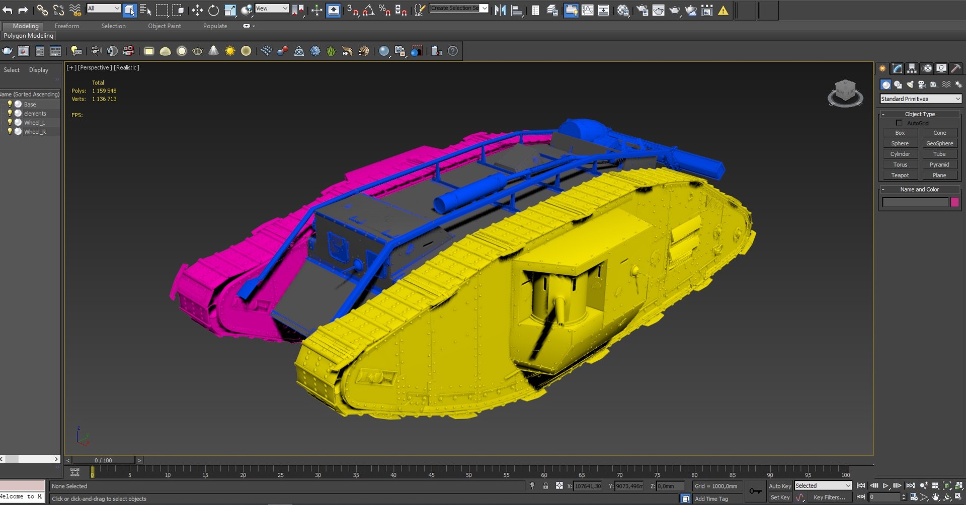 3D tank mark iv male - TurboSquid 1663623