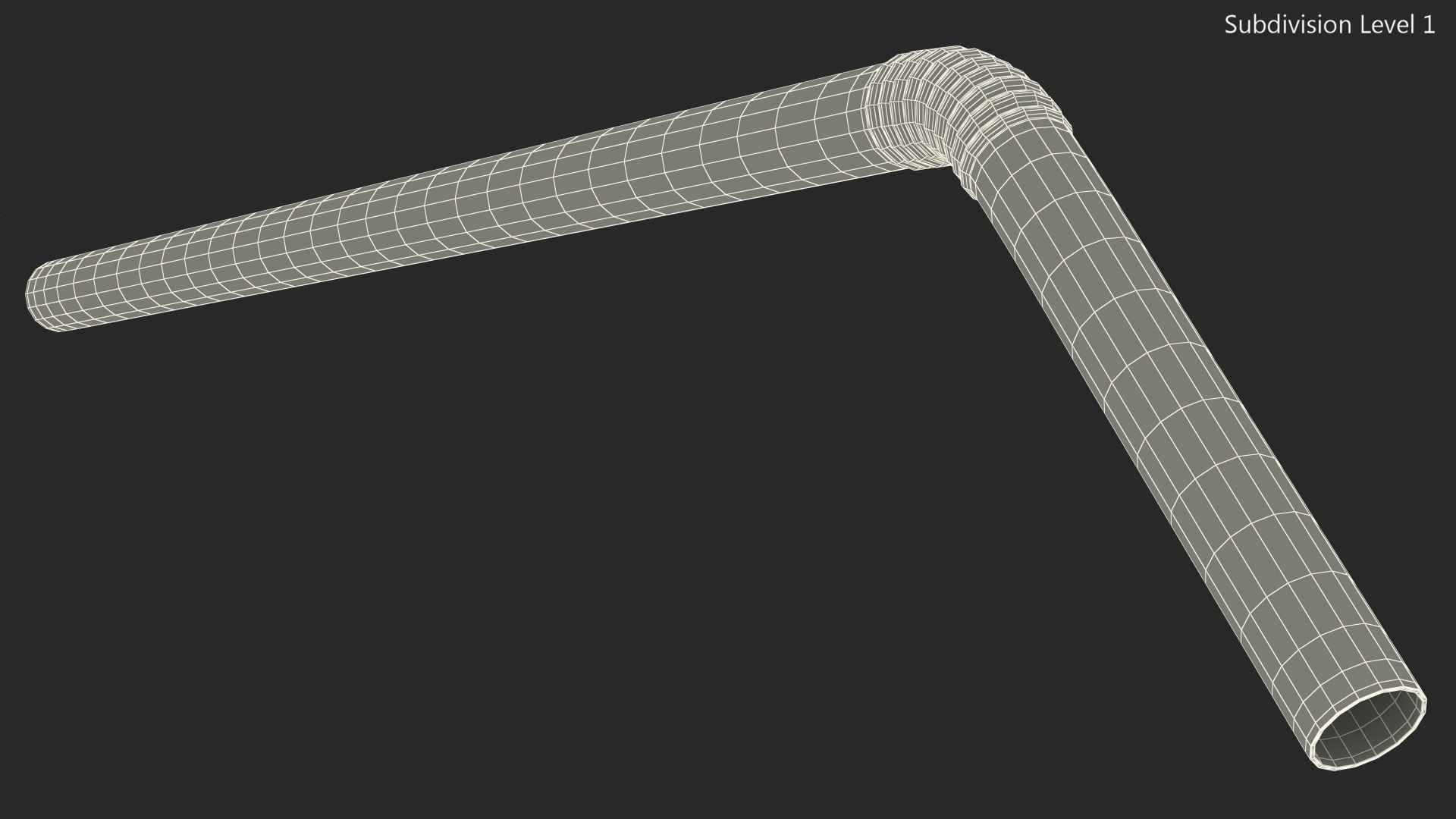 Flexible Plastic Straw model - TurboSquid 1799615