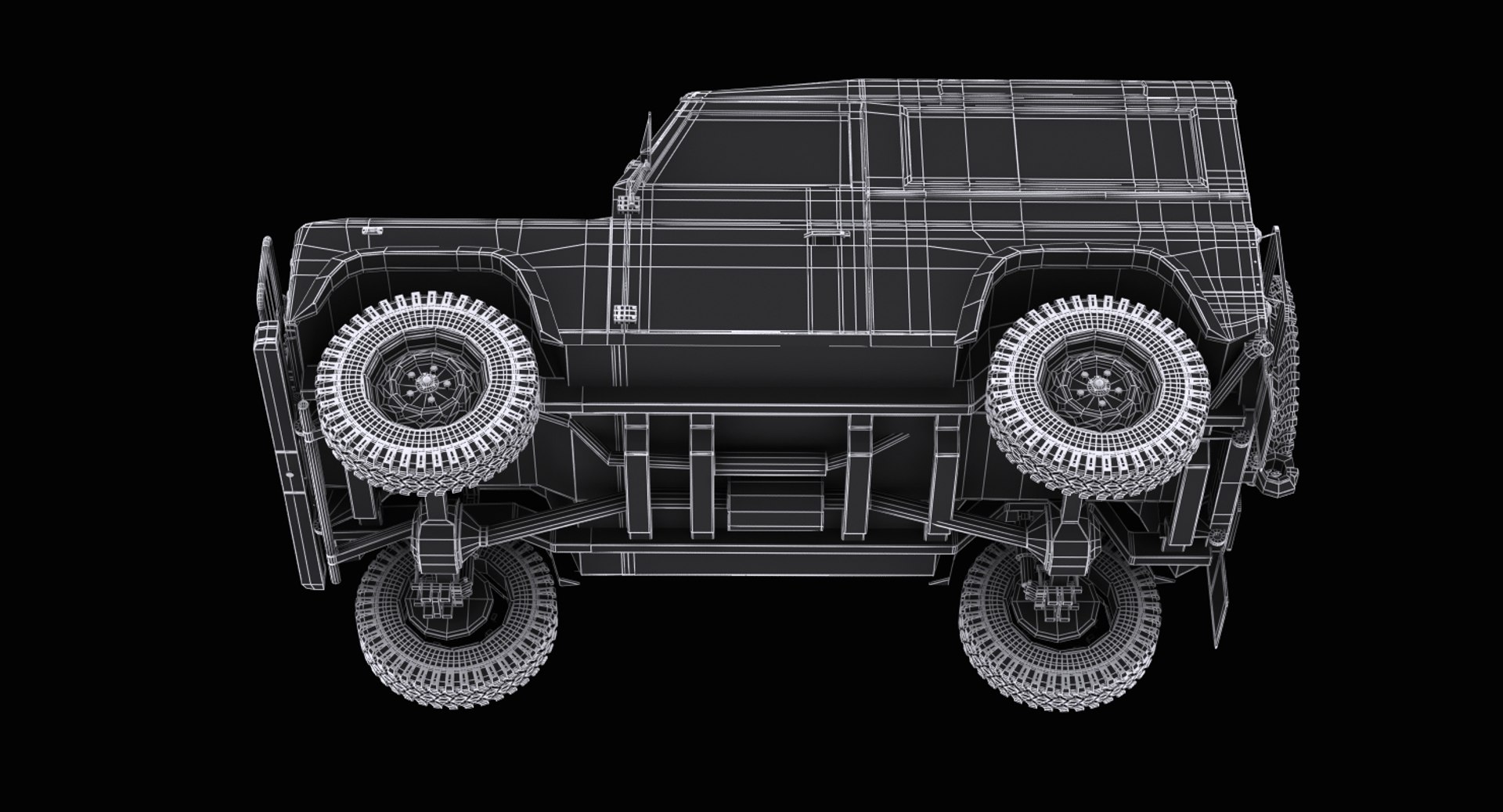 3d Military Defender 2015 Model