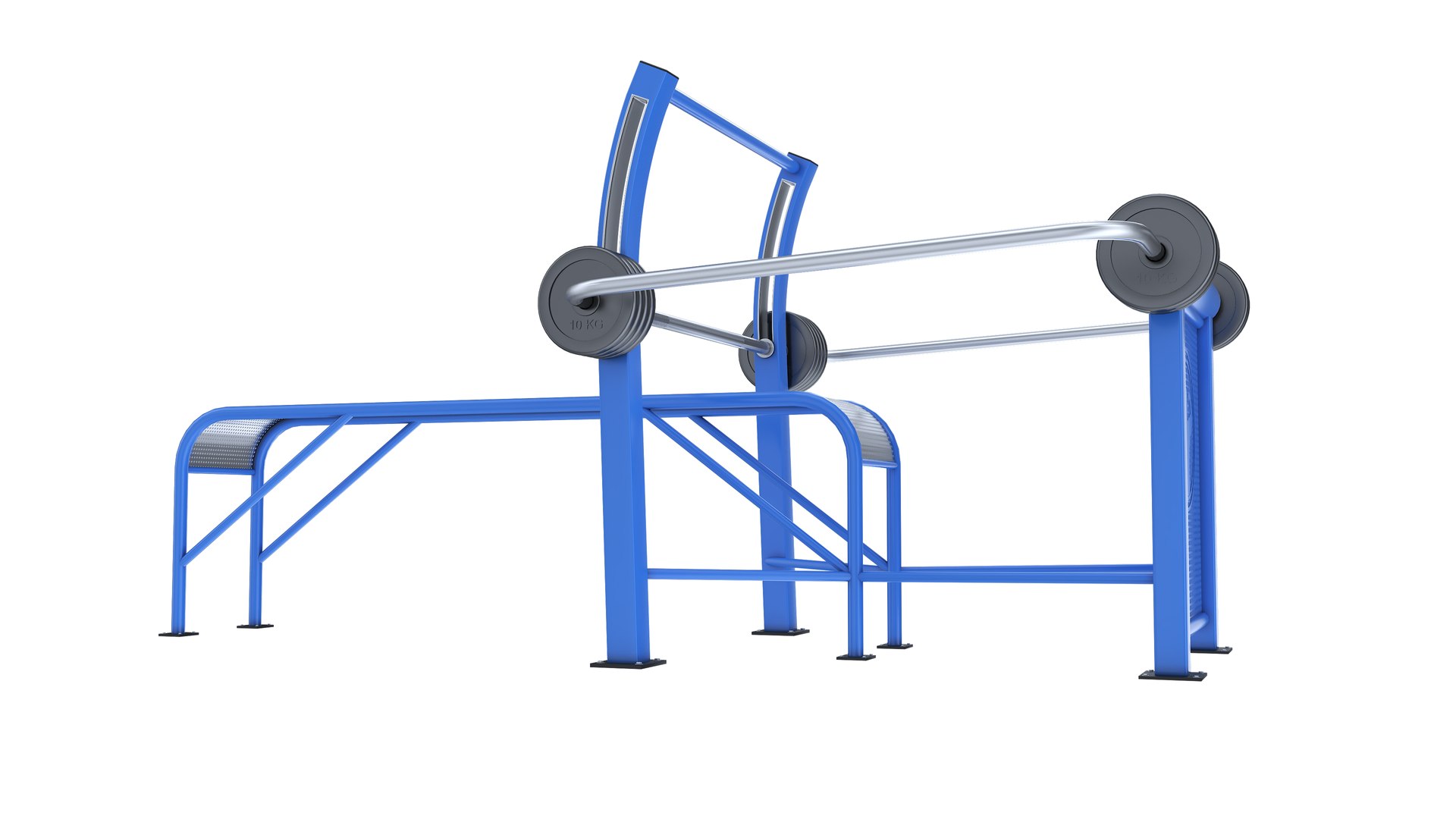 3D Outdoor Gym Equipment Model - TurboSquid 2277564