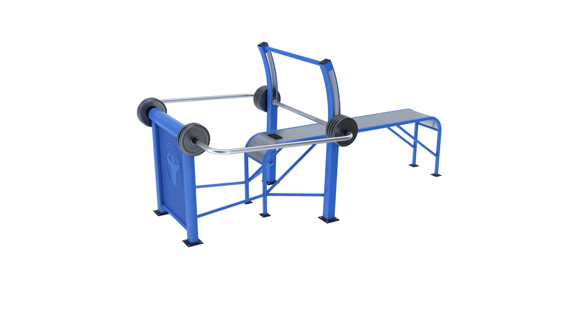 3D Outdoor Gym Equipment Model - TurboSquid 2277564