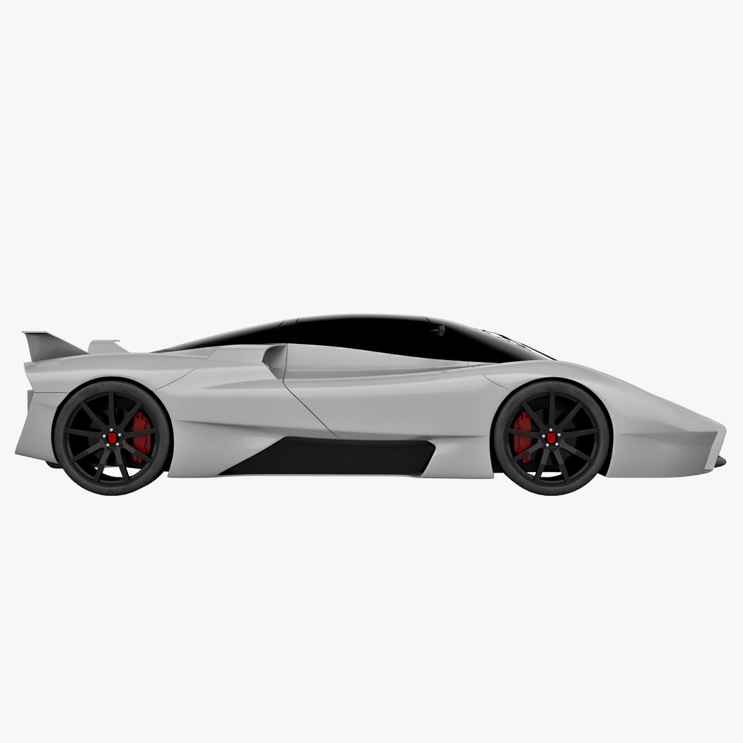 supercar ssc ultimate aero 3d c4d
