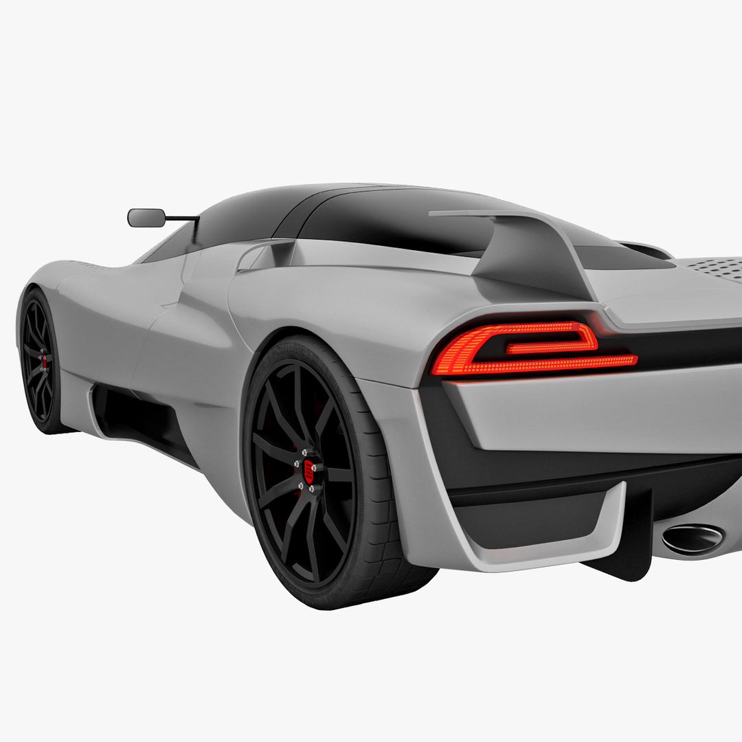 supercar ssc ultimate aero 3d c4d
