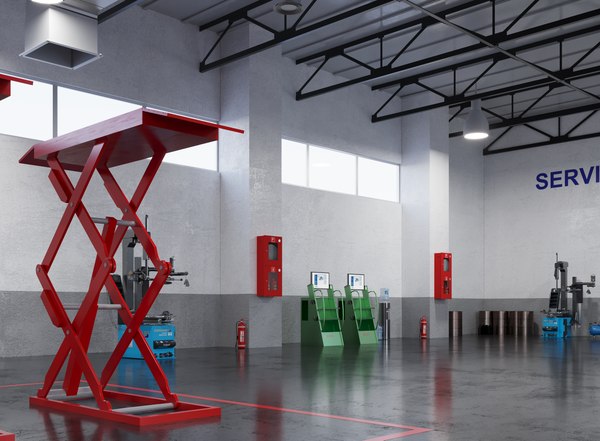 Autowerkstatt 3D-Modell - TurboSquid 1869330