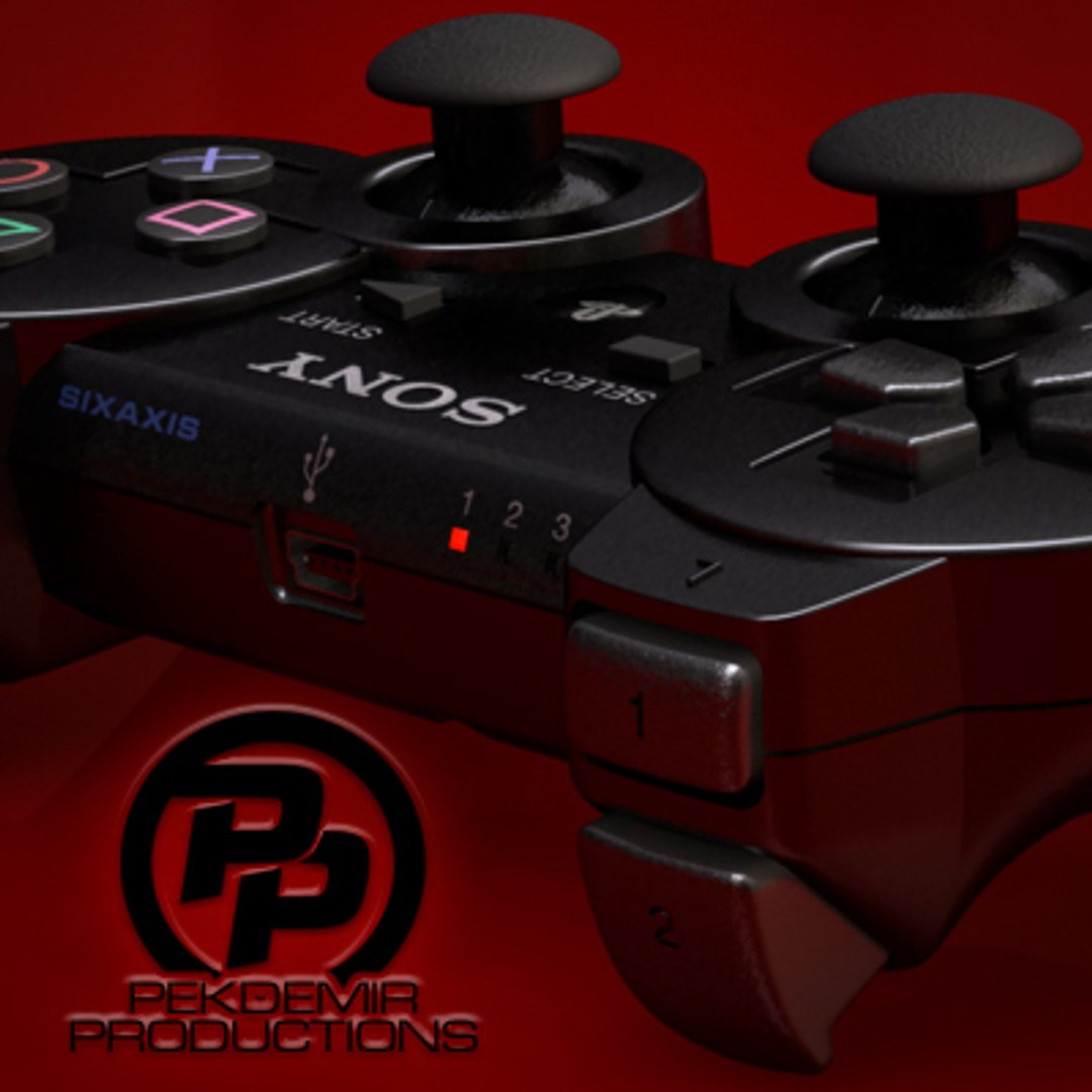 3d Model Playstation 3 Controller