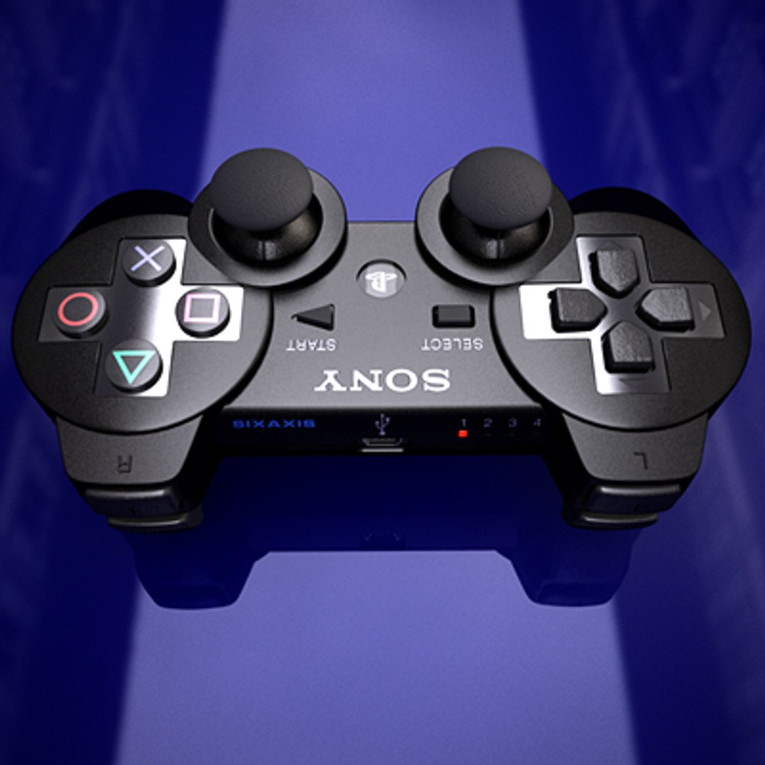 3d Model Playstation 3 Controller