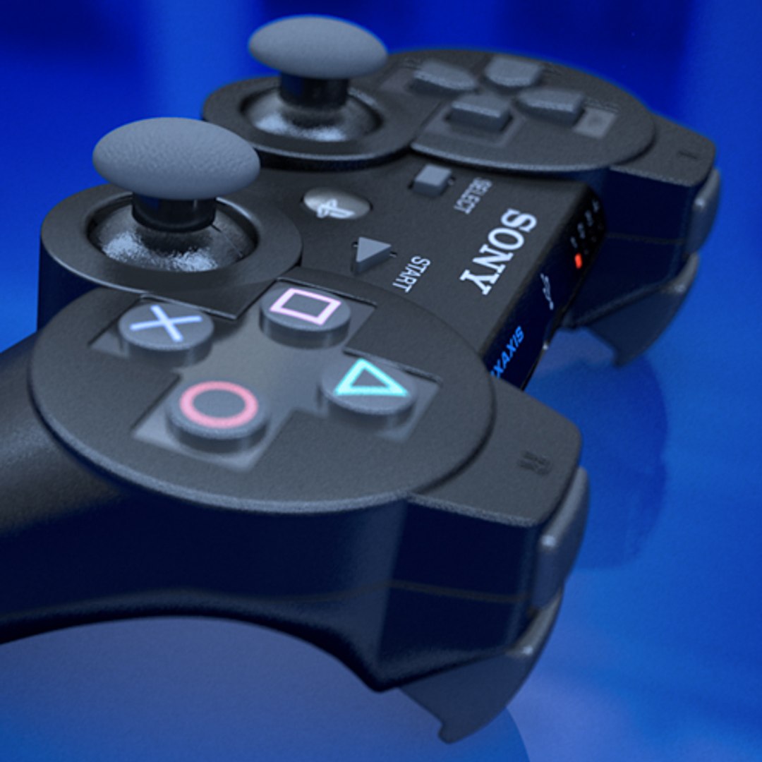 3d Model Playstation 3 Controller