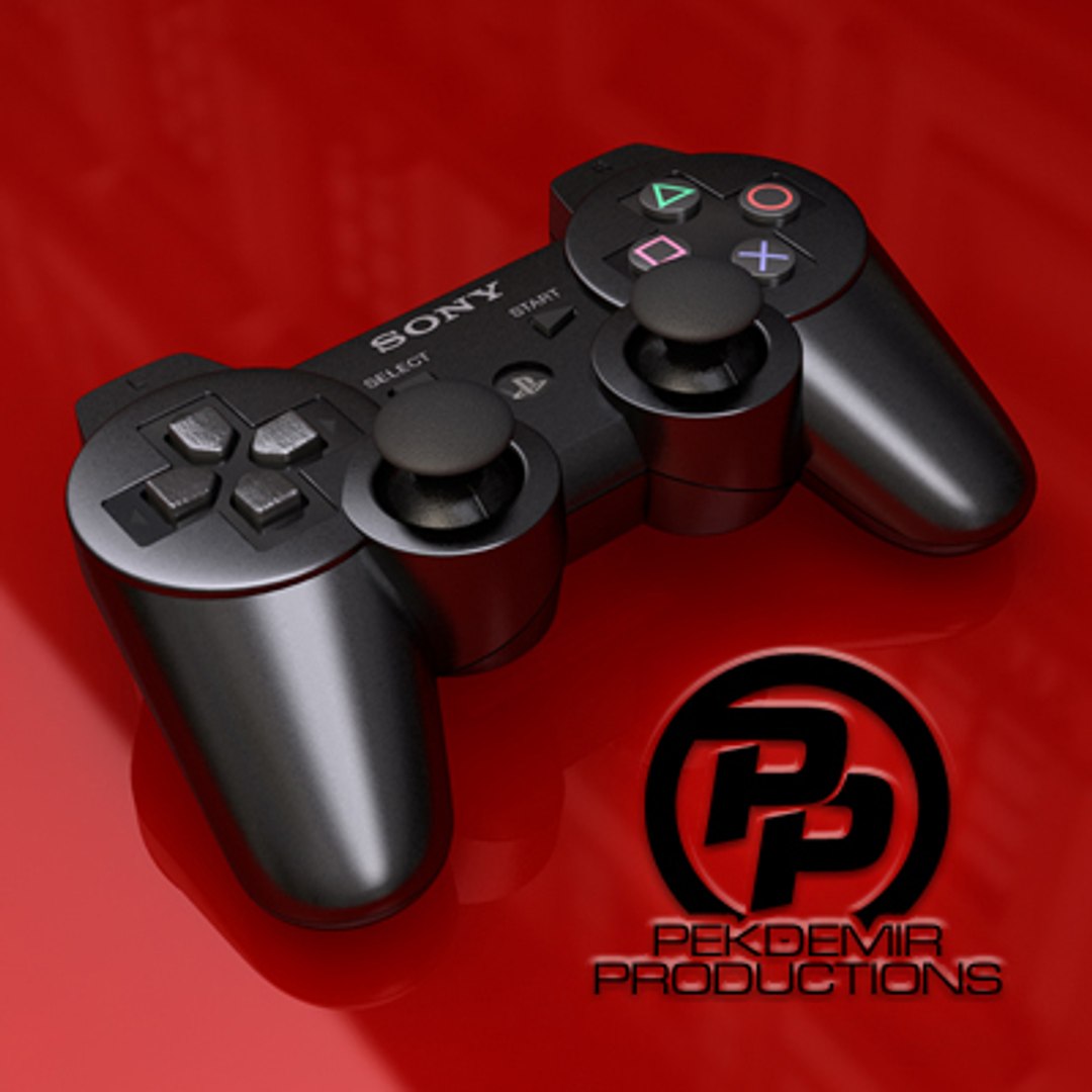 3d Model Playstation 3 Controller