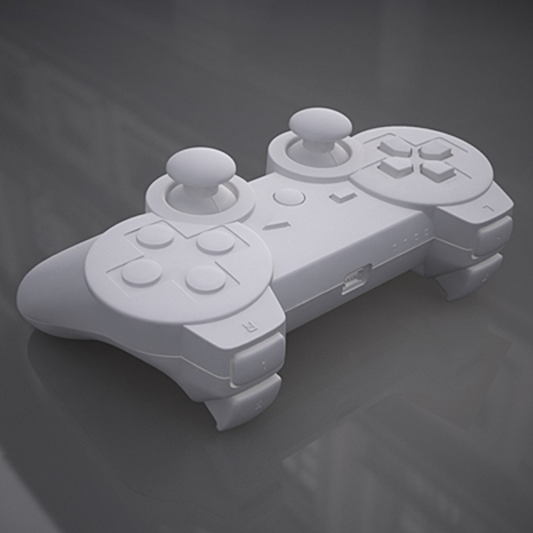 3d Model Playstation 3 Controller