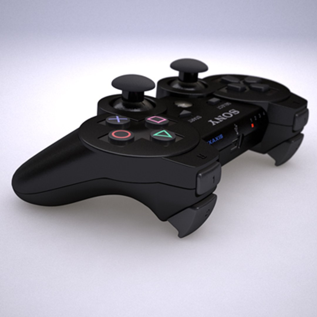 3d Model Playstation 3 Controller