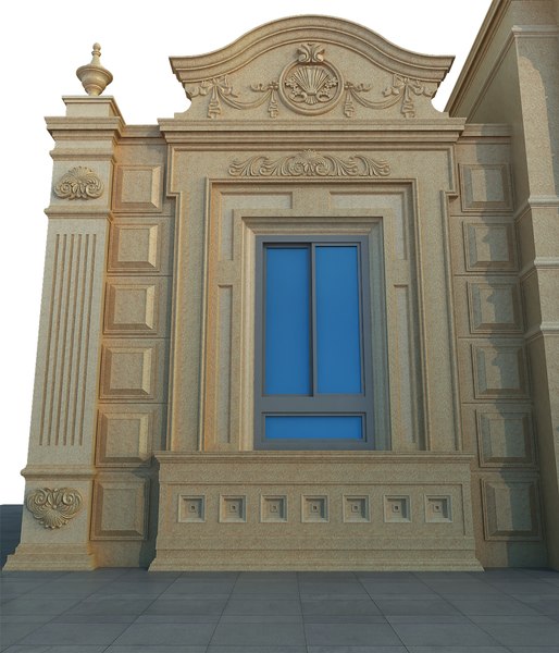Classic facade architectural 3D - TurboSquid 1697535