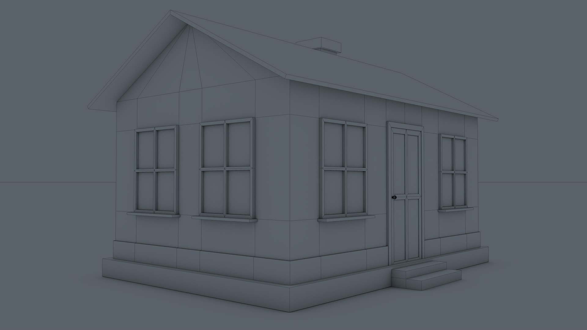 3D Cartoon House Model - TurboSquid 2519358