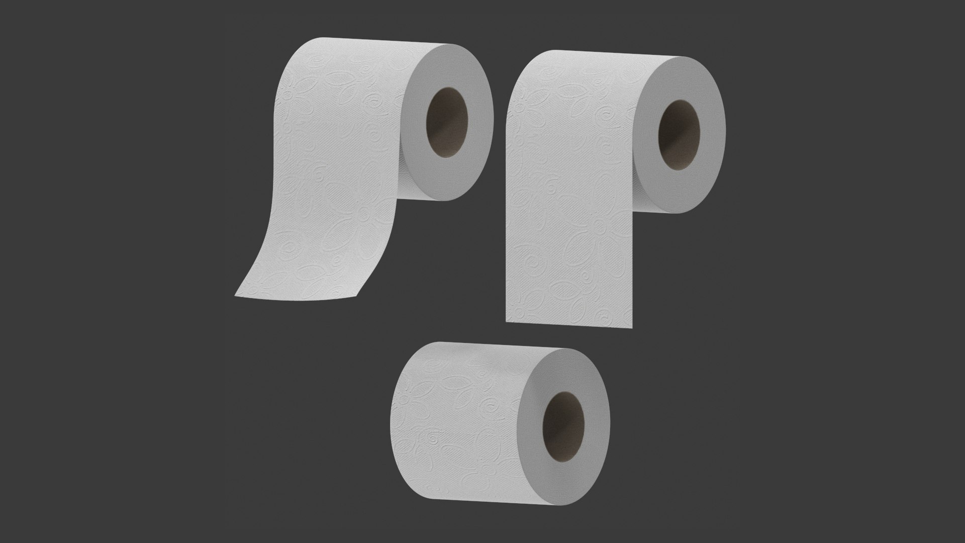 Toilet Paper Pack 3D Model - TurboSquid 1774352