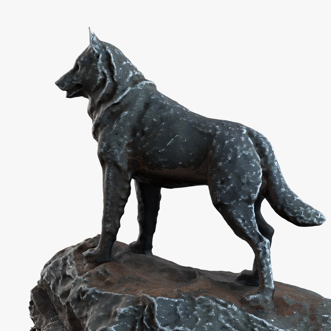 Dog Haskey Statue Max