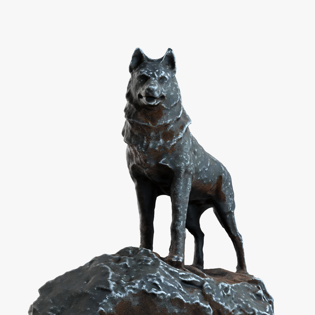 Dog Haskey Statue Max