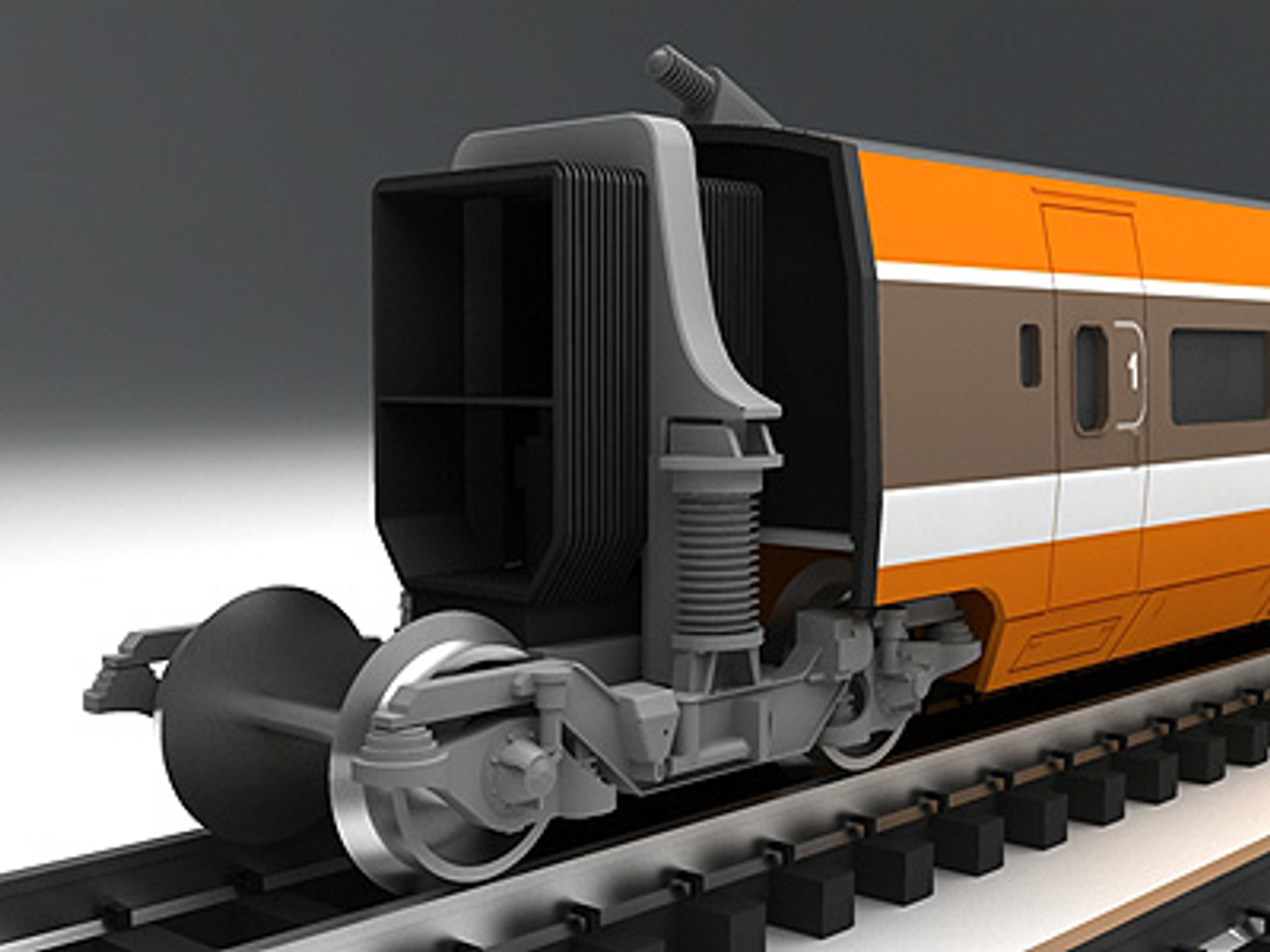 3d tgv high-speed train 1st