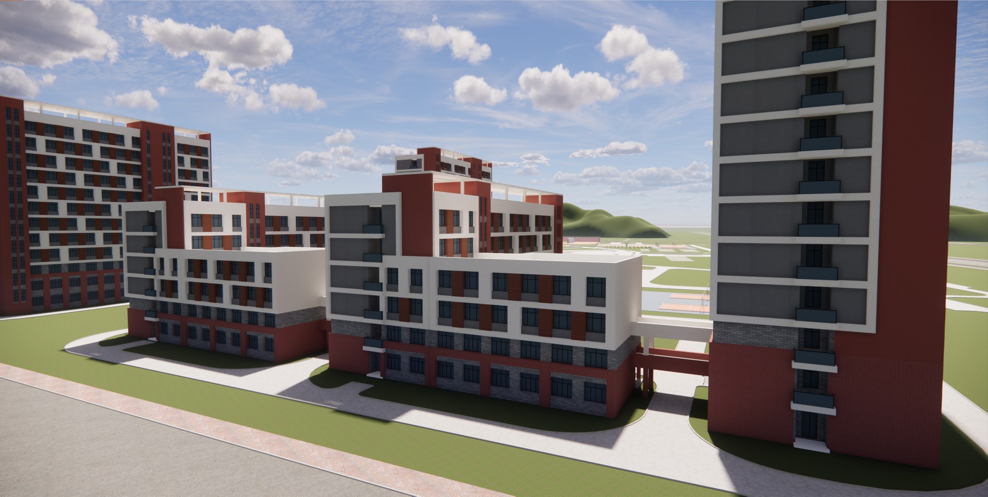 3D Office Building And University-A7 - TurboSquid 2099042