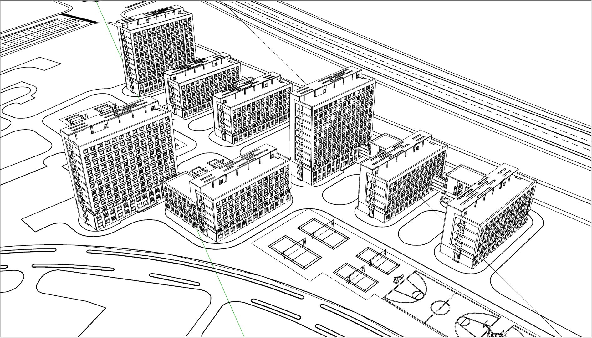 3D Office Building And University-A7 - TurboSquid 2099042