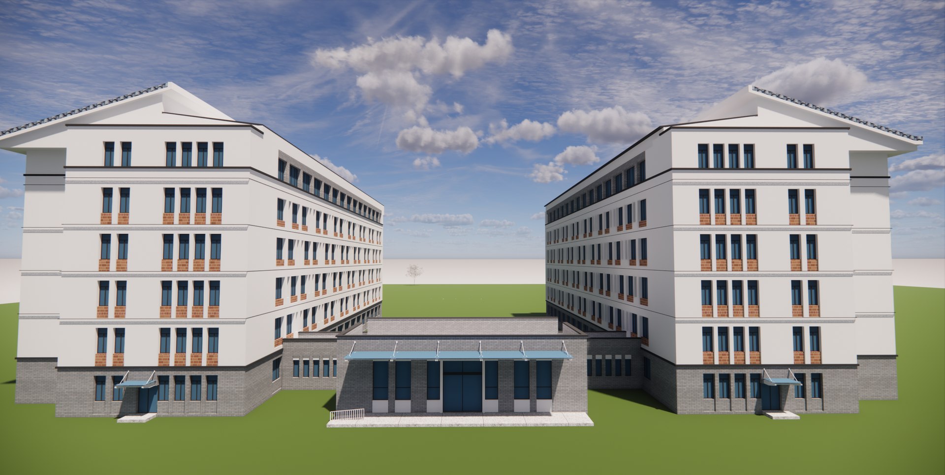 3D Office Building And University-A7 - TurboSquid 2099042