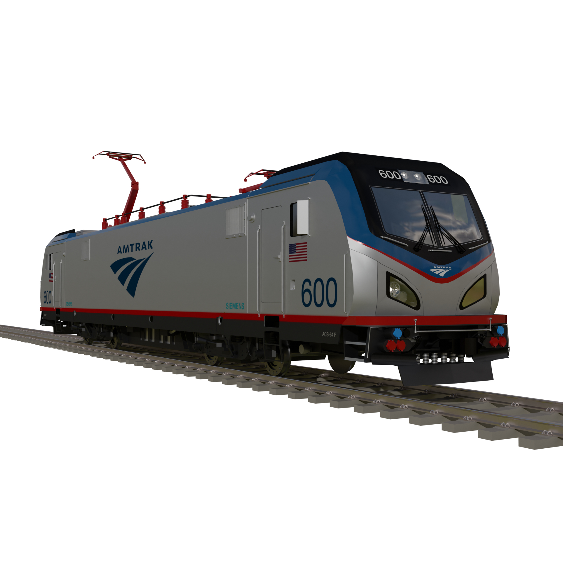 modelo 3d Motor Siemens ACS-64 - TurboSquid 1638634