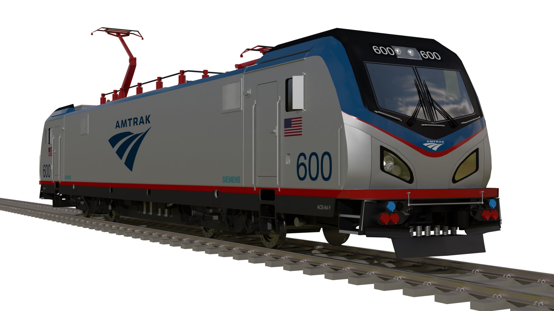 3D Amtrak Engine - TurboSquid 1638634
