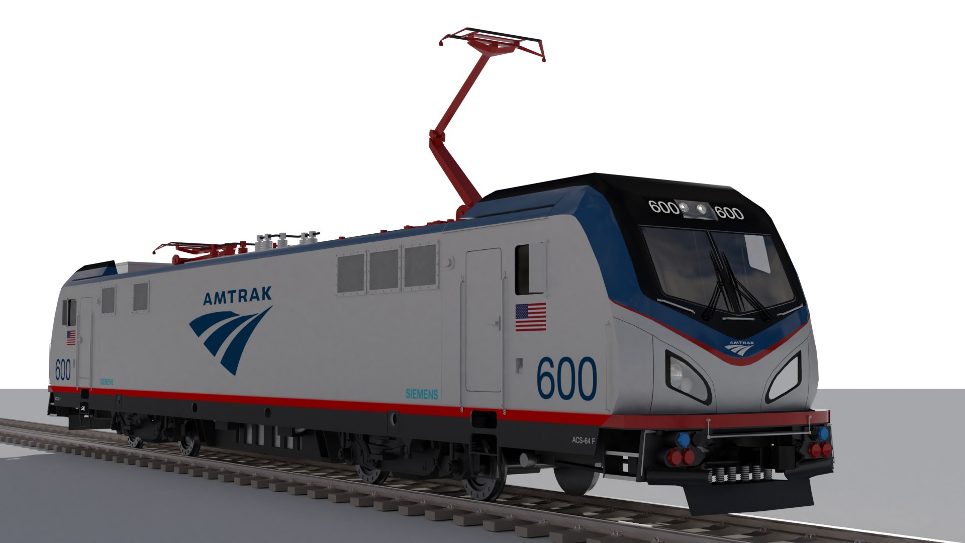 3D Amtrak Engine - TurboSquid 1638634