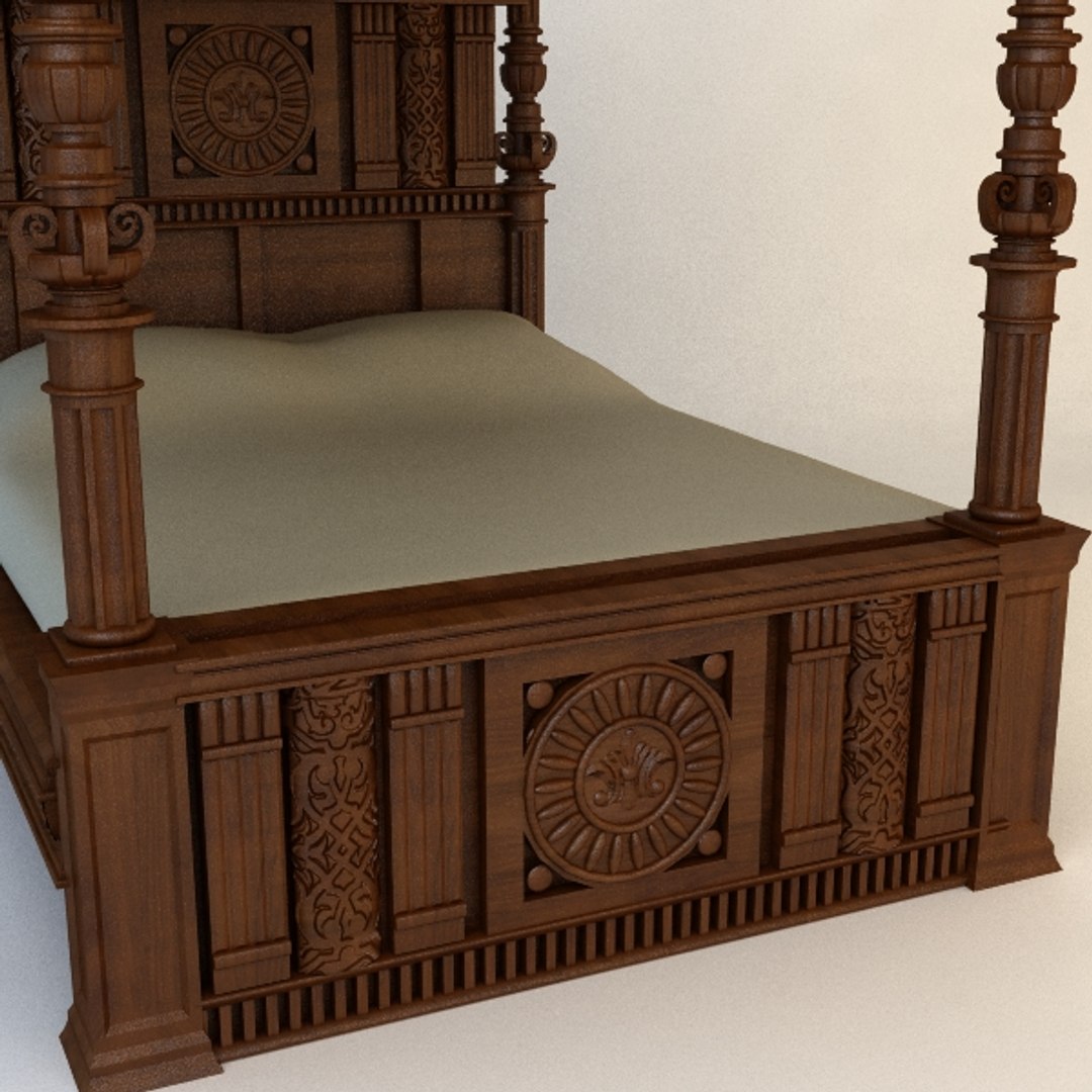 3d Traditional Bed