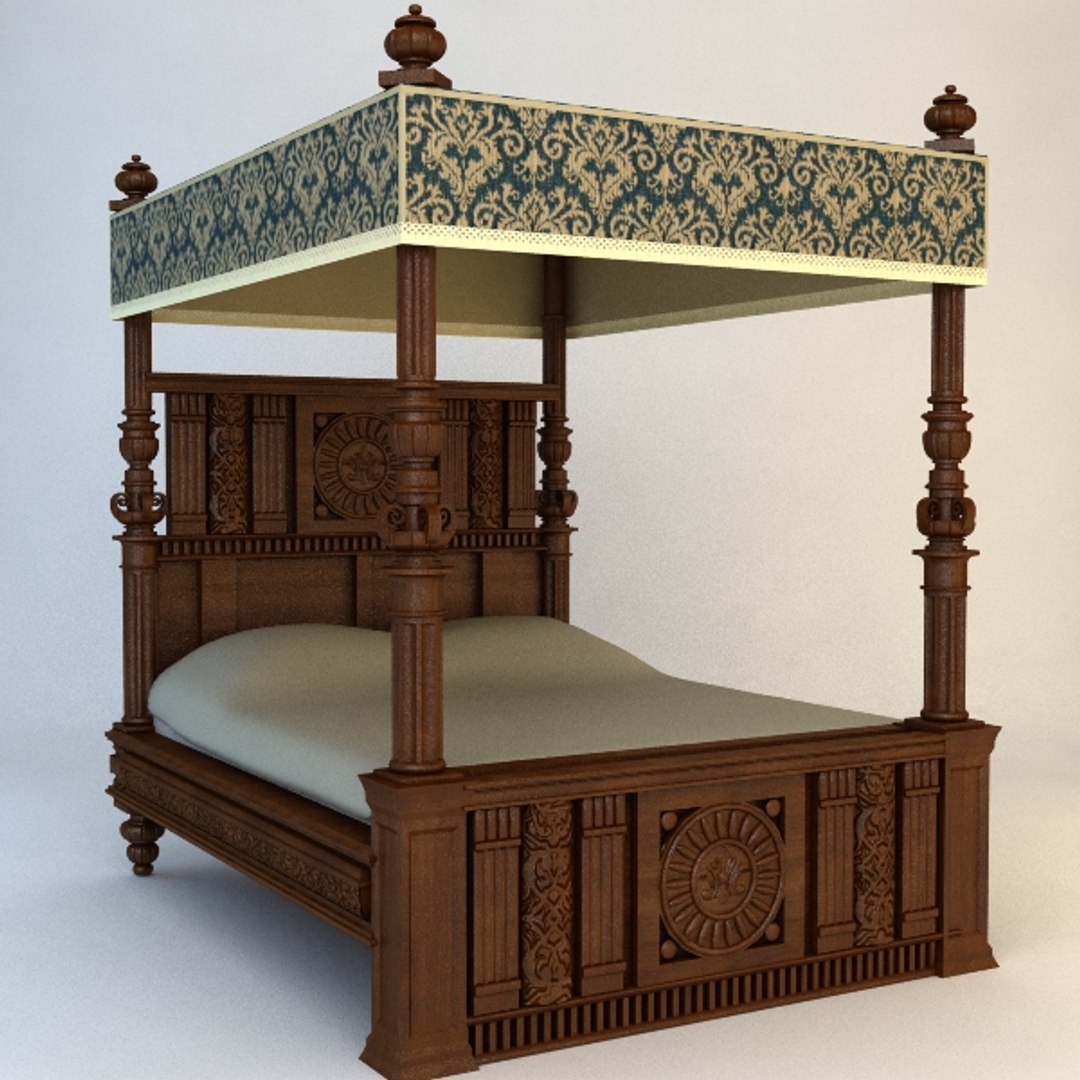 3d Traditional Bed