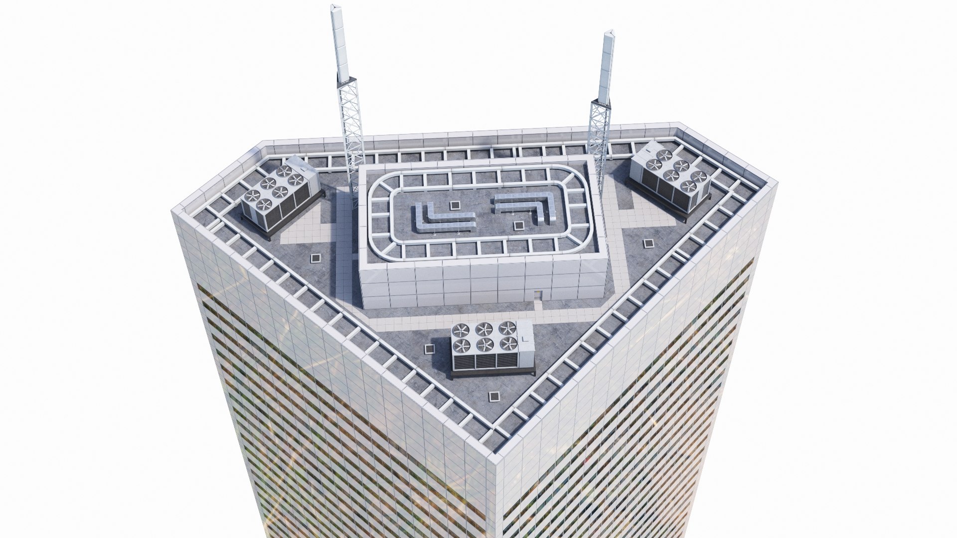 3D First Canadian Place V6 lowpoly - TurboSquid 1789268