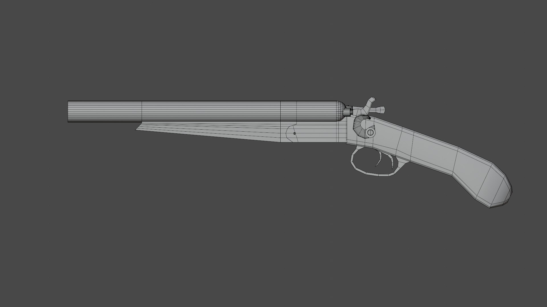 Double Barrel Shotgun 3D - TurboSquid 2028796