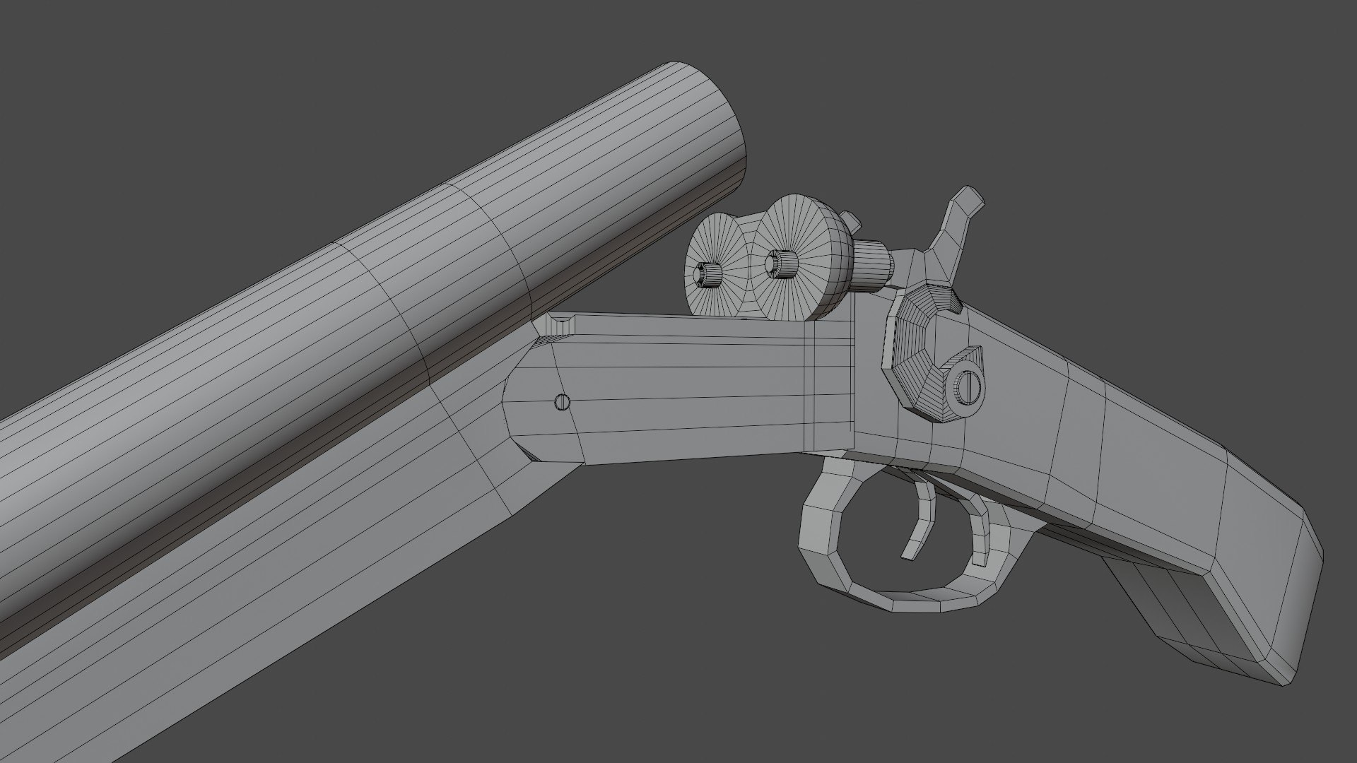 Double Barrel Shotgun 3D - TurboSquid 2028796