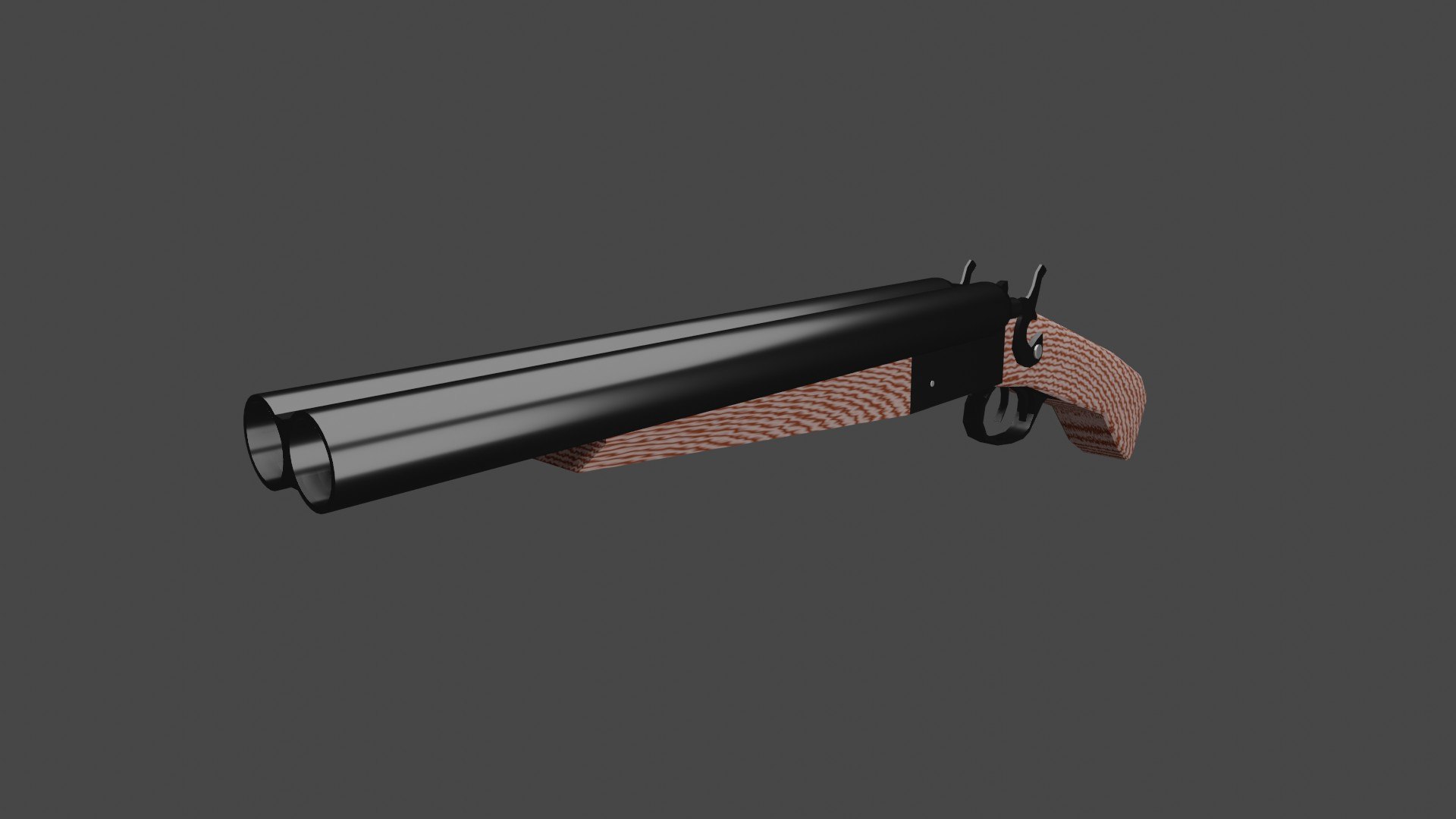 Double Barrel Shotgun 3D - TurboSquid 2028796