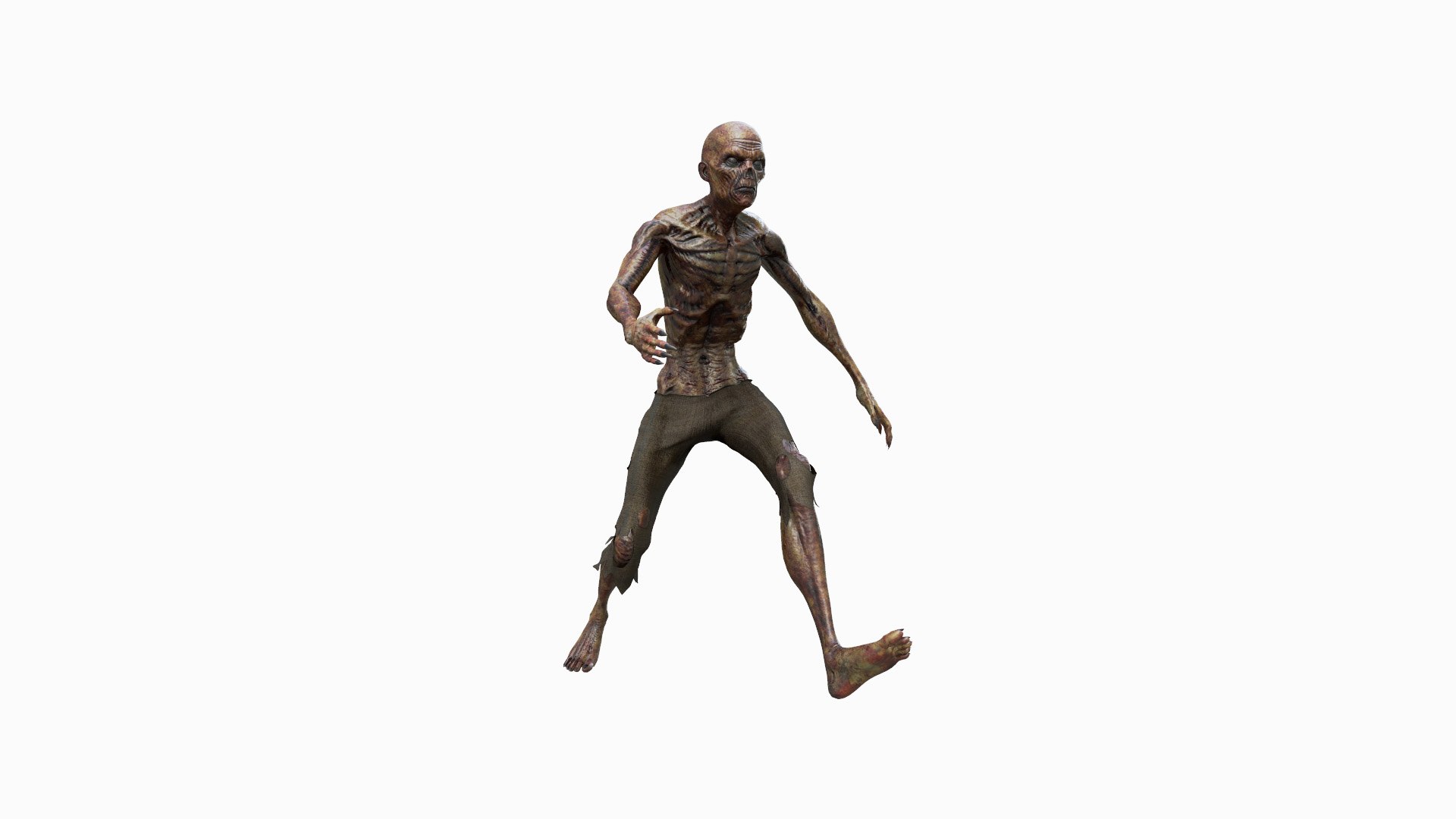 ZMB-004 Zombie Running Animation 3D - TurboSquid 2100894