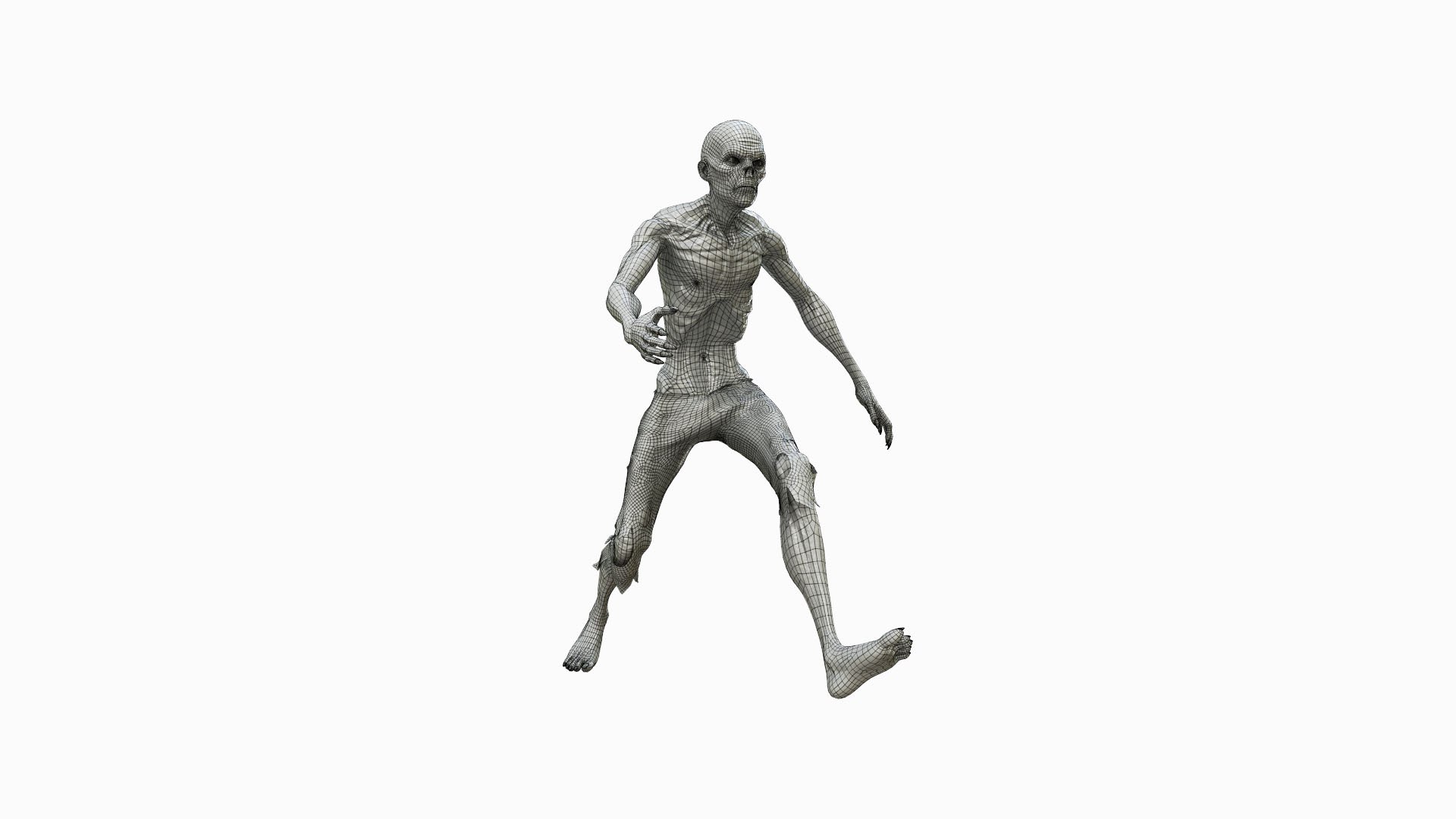 ZMB-004 Zombie Running Animation 3D - TurboSquid 2100894