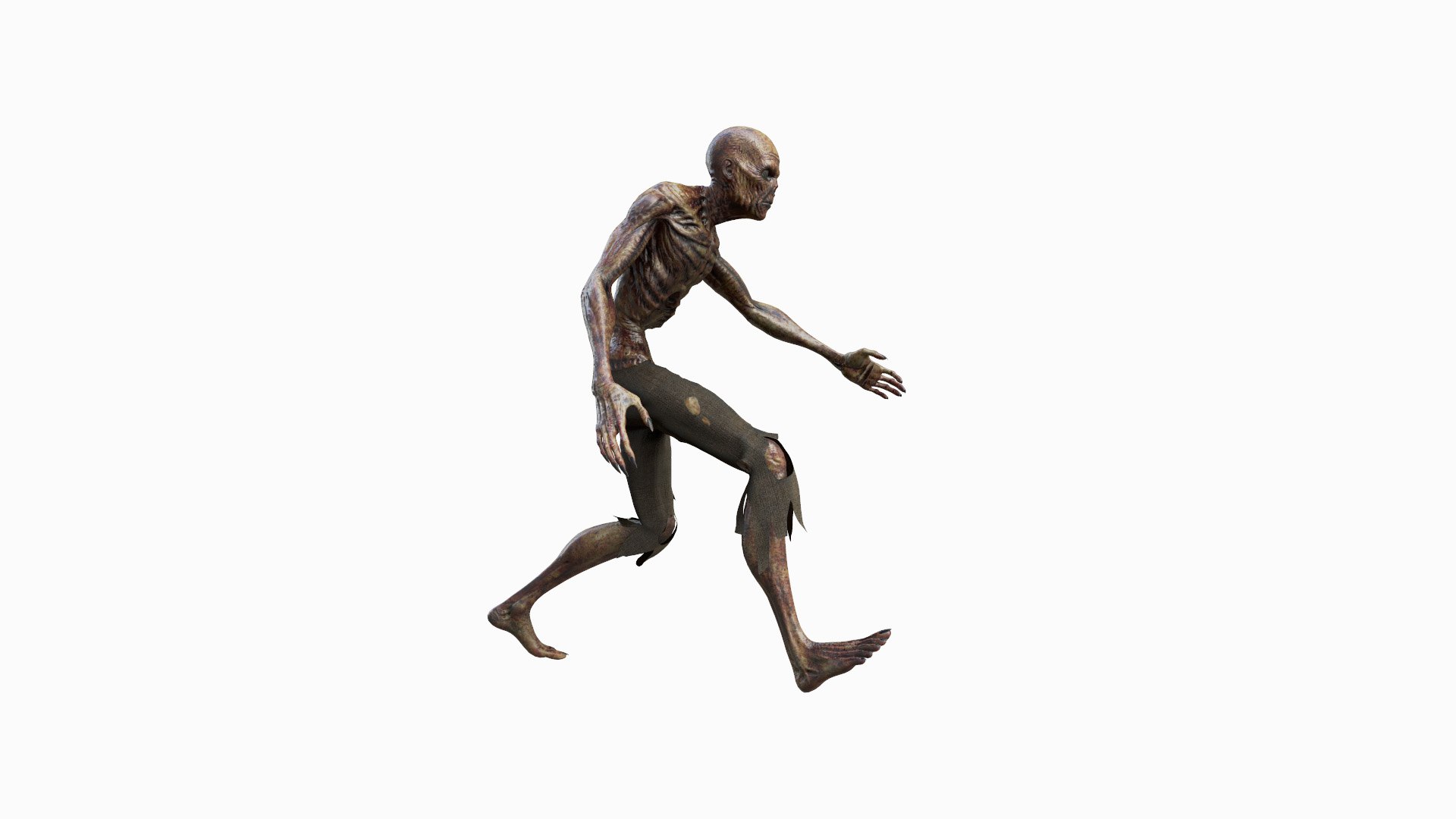 ZMB-004 Zombie Running Animation 3D - TurboSquid 2100894