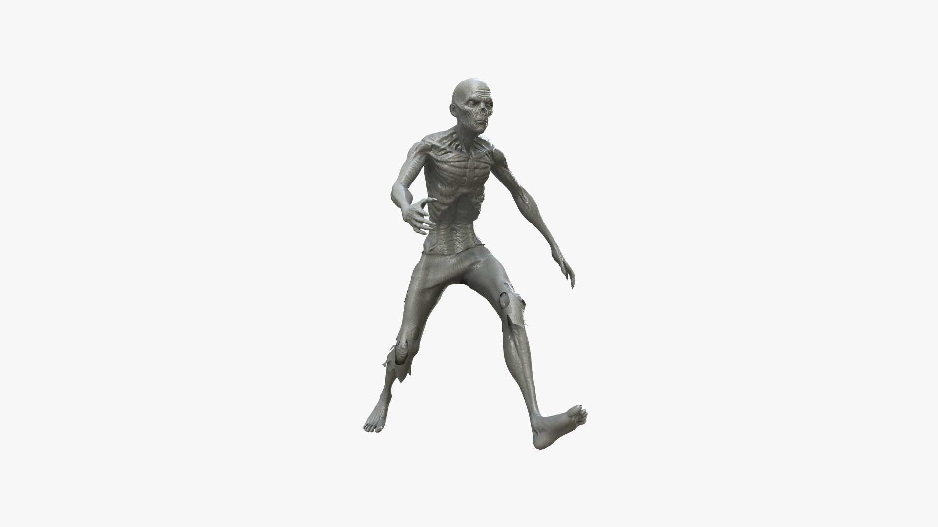 ZMB-004 Zombie Running Animation 3D - TurboSquid 2100894