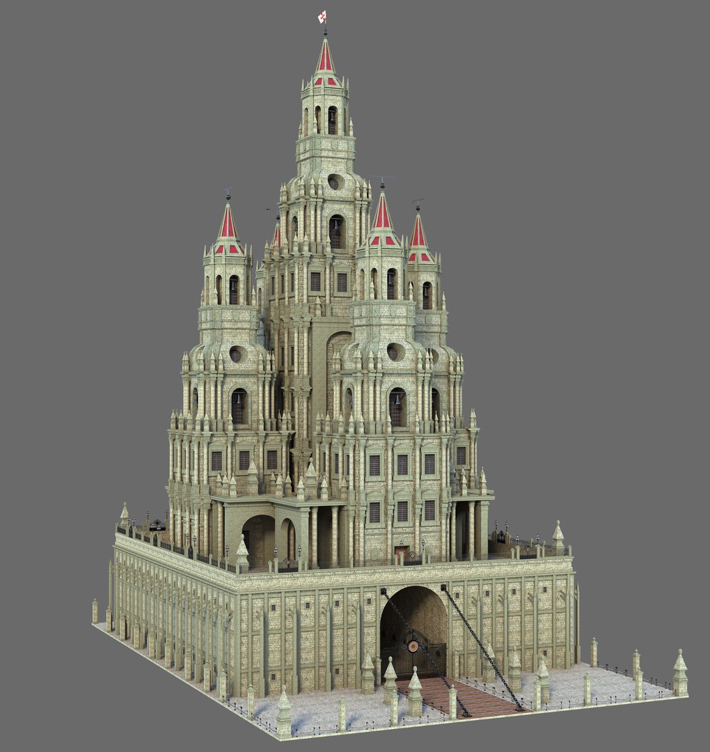 Castle Tower Model - TurboSquid 1410237