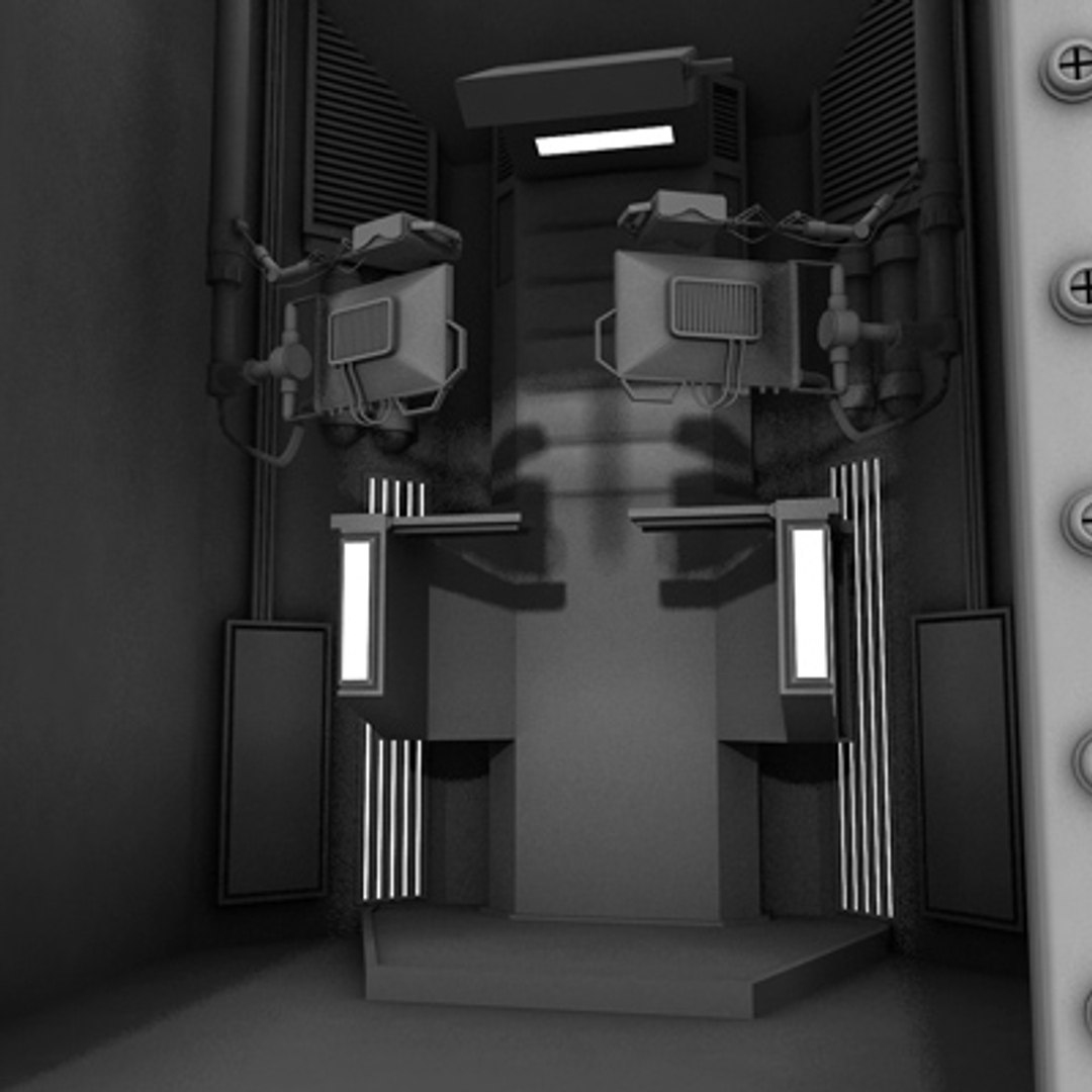 3d Capsule Sci-fi Model