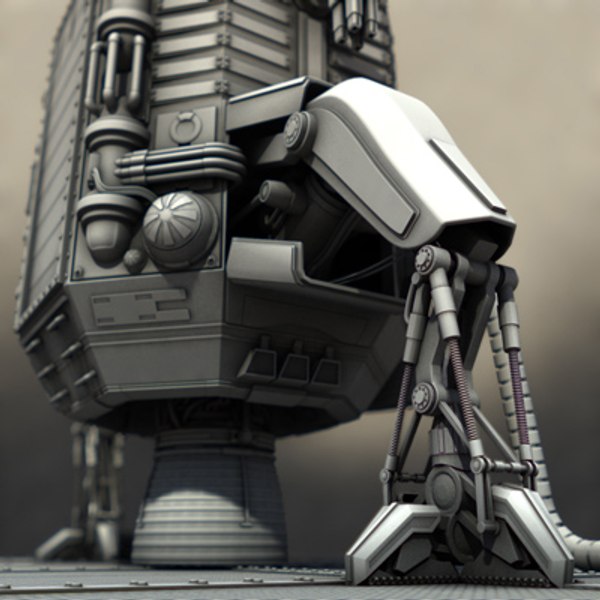 3d capsule sci-fi model