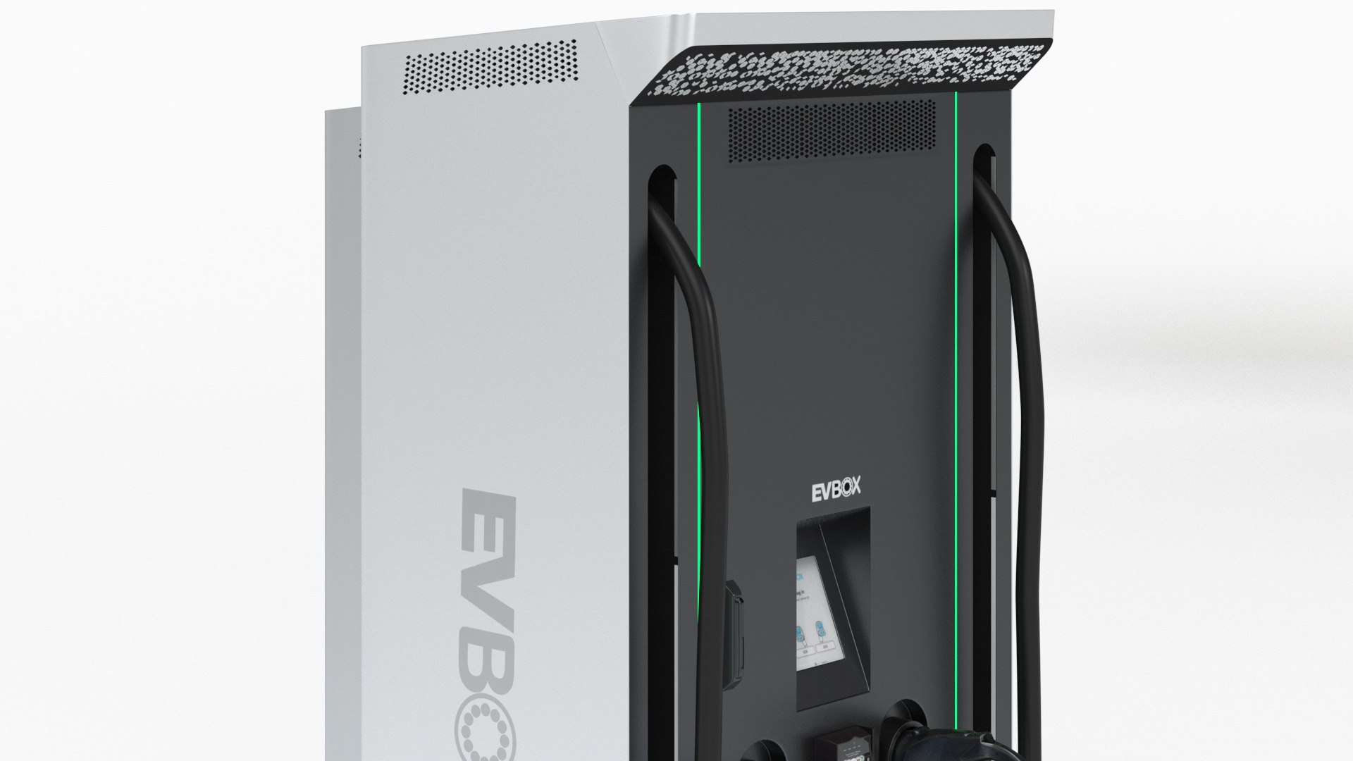 3D EVBox Troniq 100 High Speed Electric Car Charging Station ...