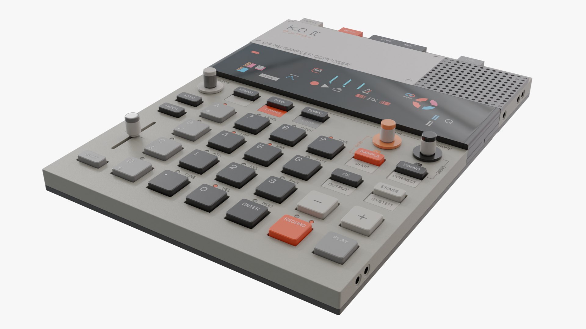 3D Teenage Engineering EP133 KO II Model - TurboSquid 2245756