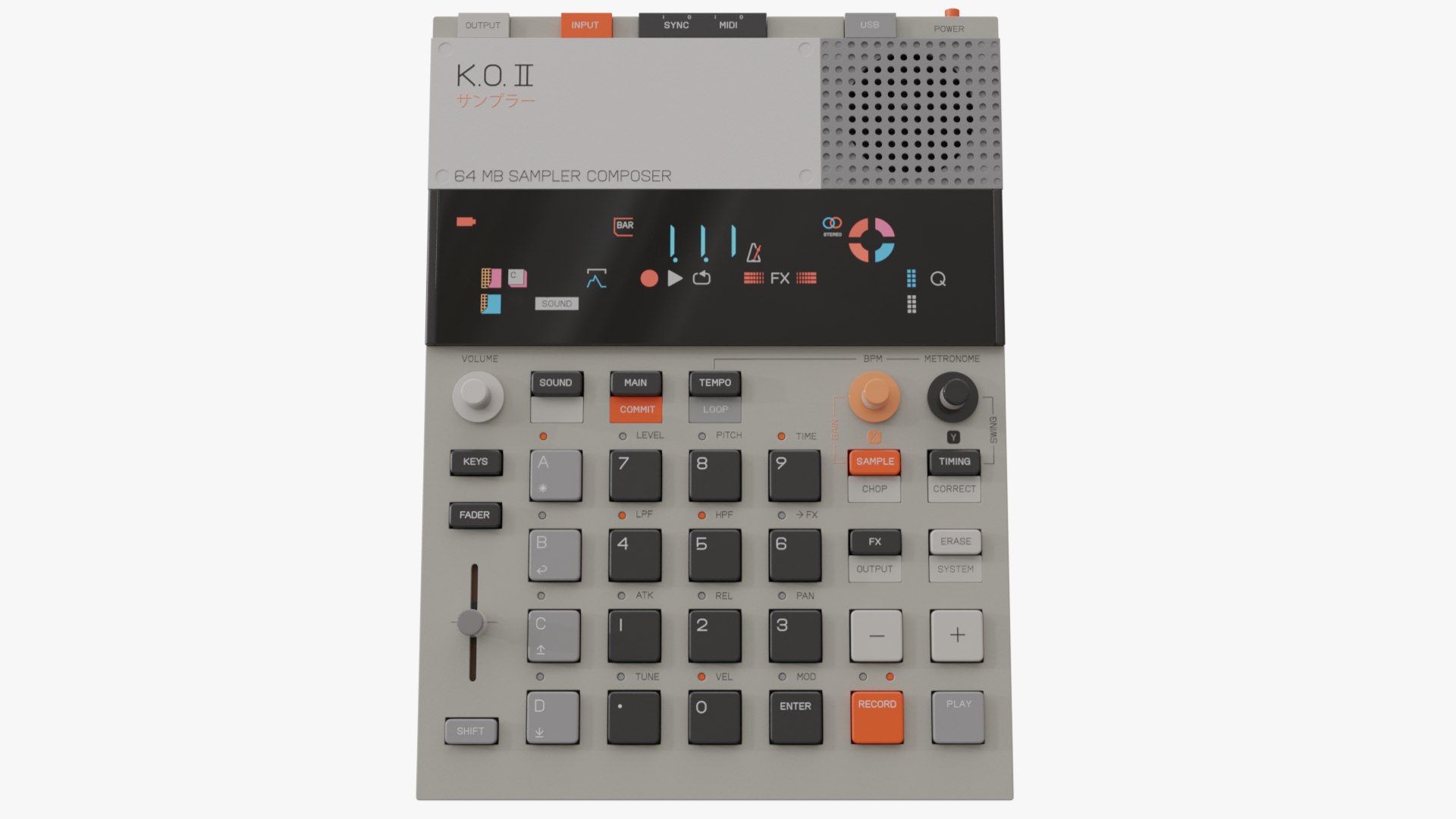 3D Teenage Engineering EP133 KO II Model - TurboSquid 2245756